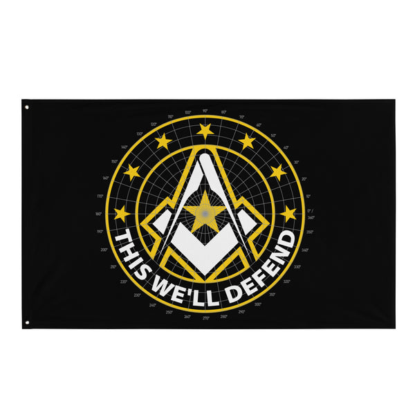 Masonic Flag – This We'll Defend (Horizontal) - FraternalTies